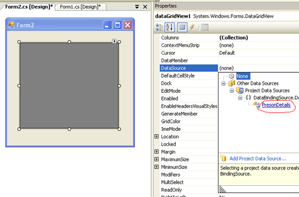 Design Codes: Data Binding of Business Objects in Visual Studio .NET 2005/8